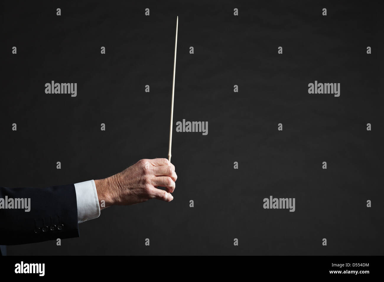 Conductor conducting an orchestra isolated Stock Photo - Alamy