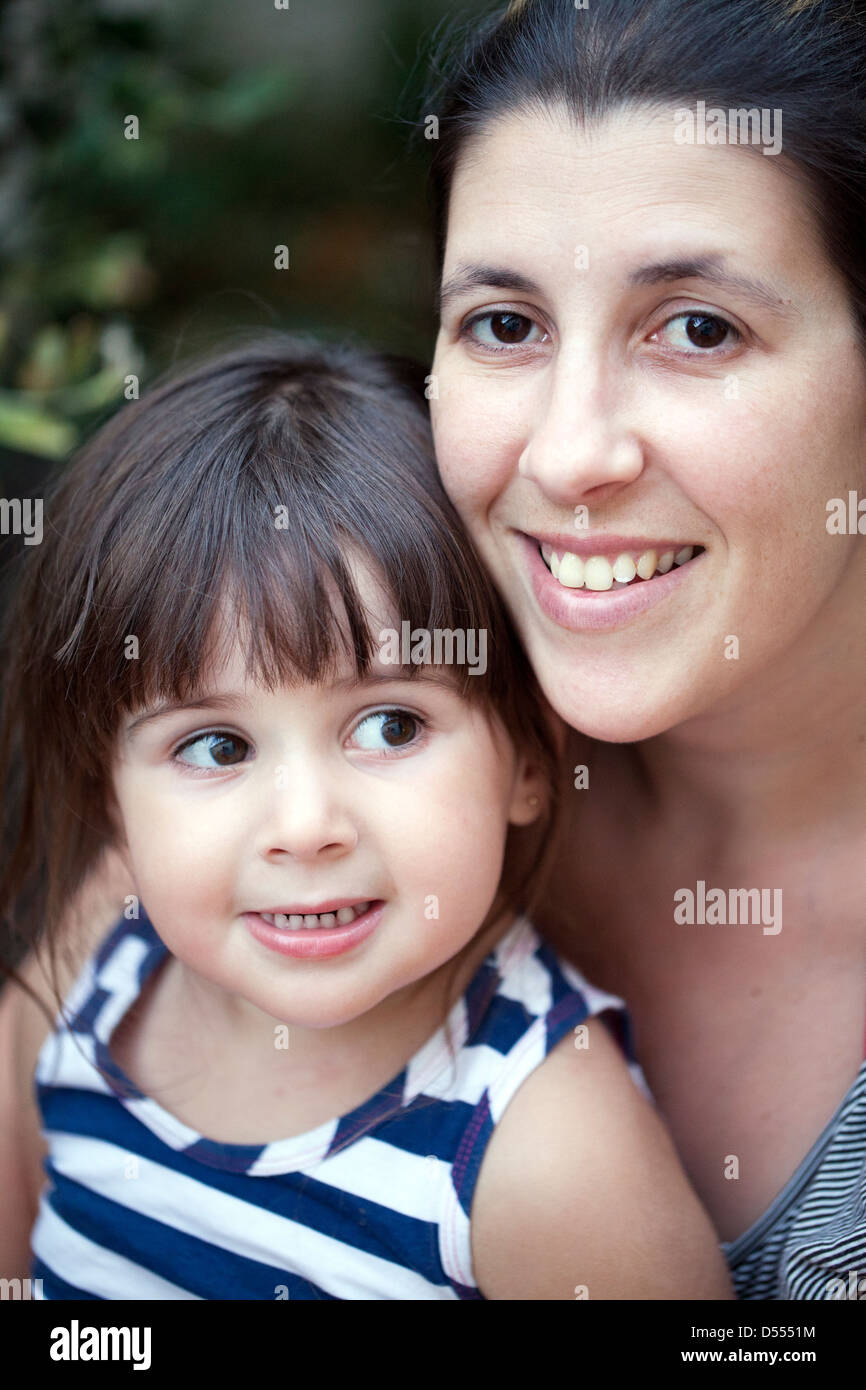 Mother and Daughter Portrait Stock Photo - Alamy