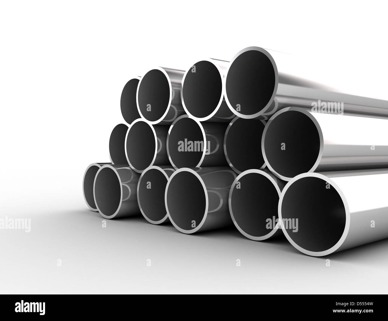 Close up image of metal pipes bright light Stock Photo - Alamy