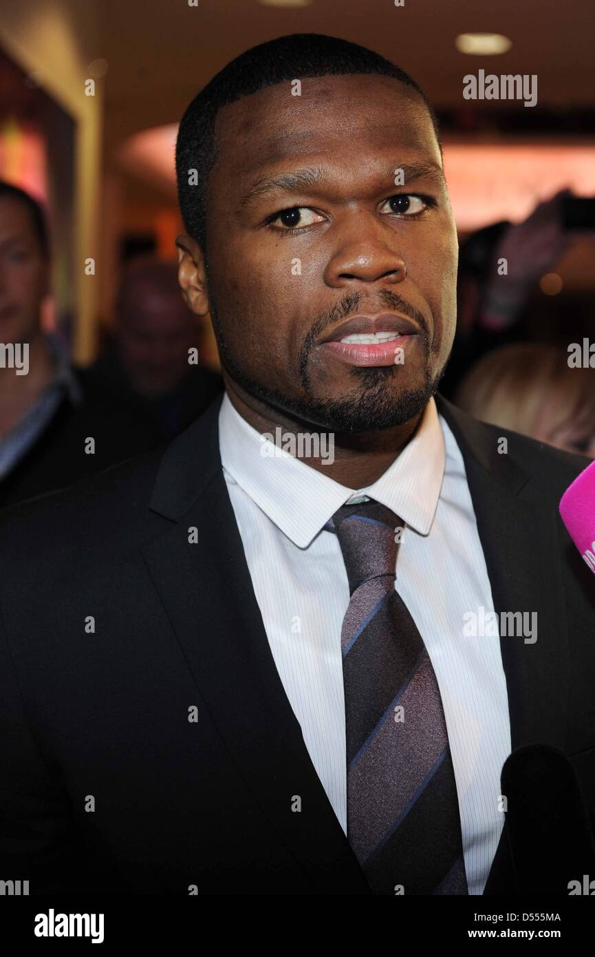 Berlin, Germany. 24th March 2013. Curtis James '50 Cent' attends to the ...