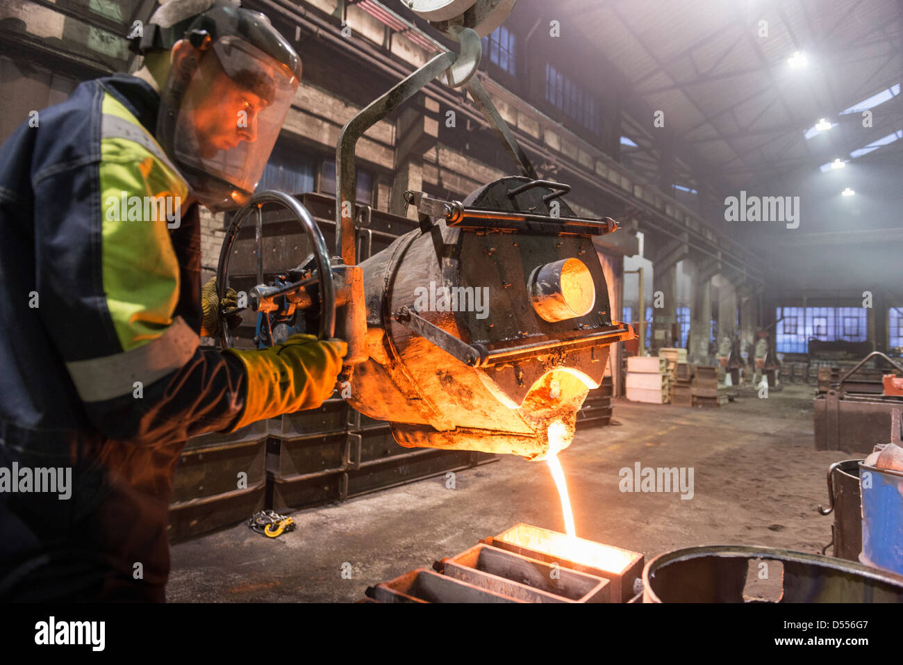 Pouring Molten Metal Stock Photos & Pouring Molten Metal Stock Images ...