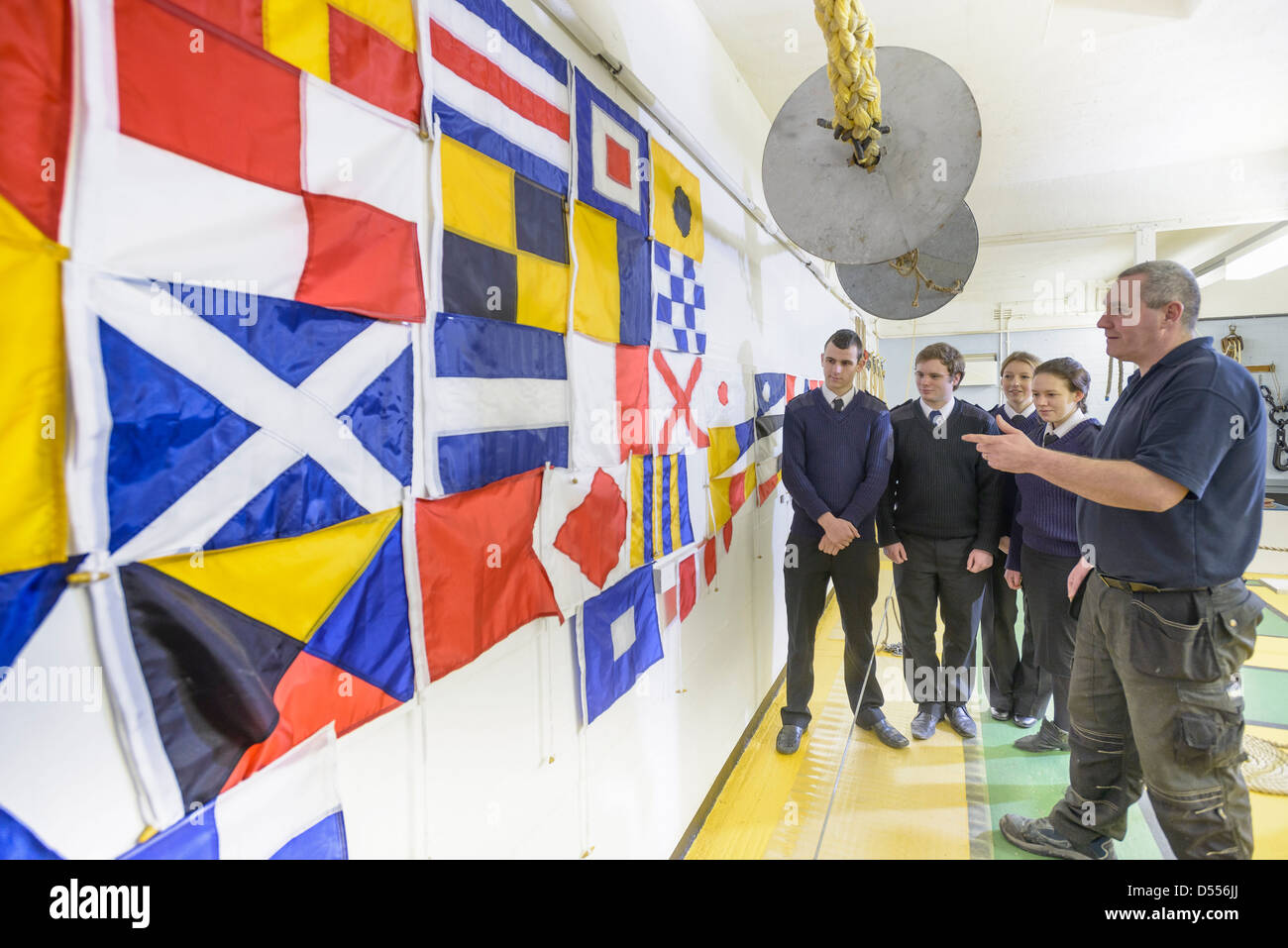 Signal man flag hi-res stock photography and images - Alamy