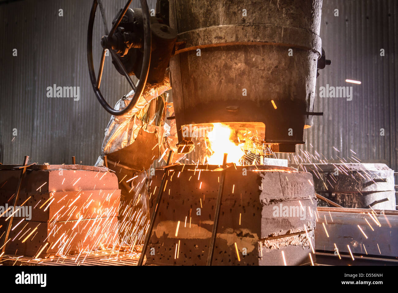 Pouring Molten Metal Stock Photos & Pouring Molten Metal Stock Images ...