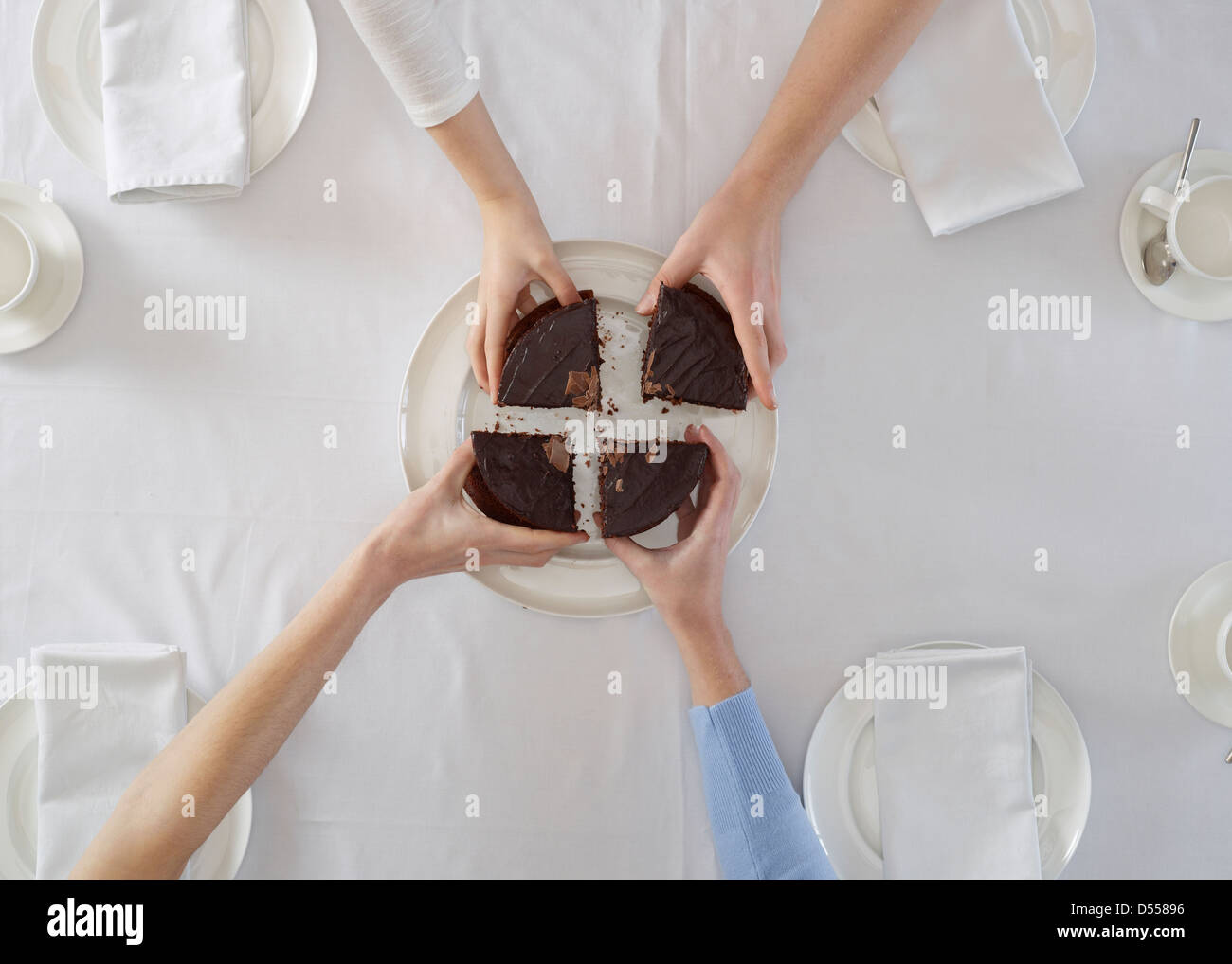 Children sharing chocolate hi-res stock photography and images - Alamy