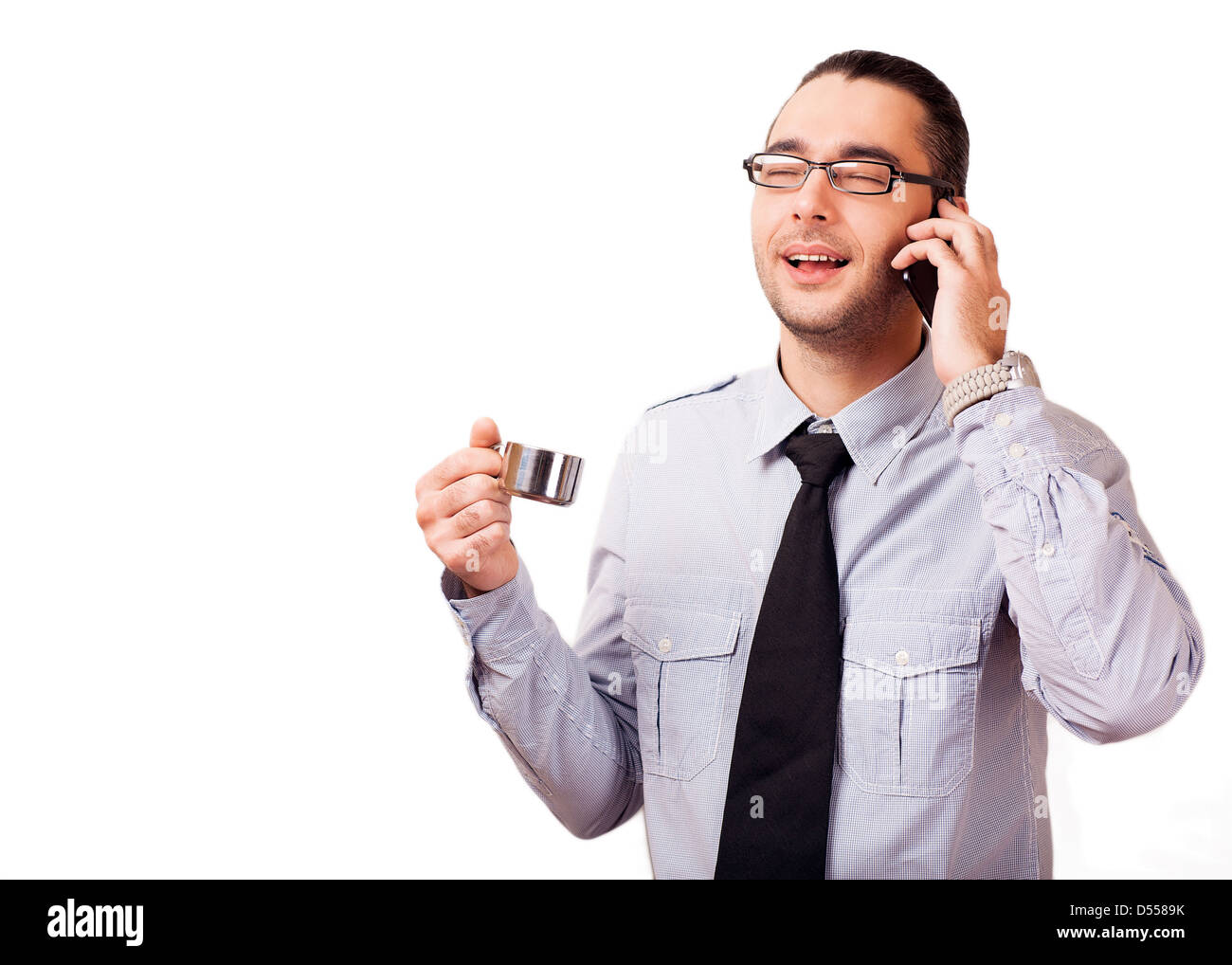 Enjoying cup Cut Out Stock Images & Pictures - Alamy