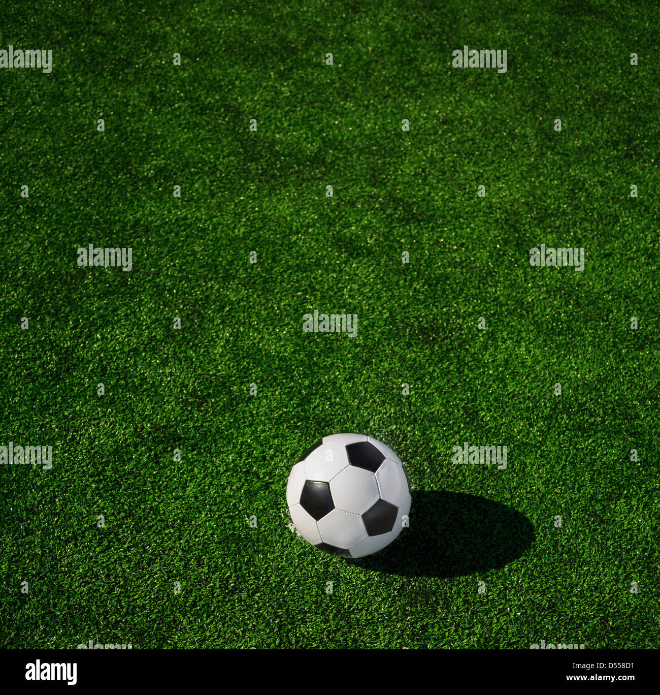 new and clean soccer ball on field, selective focus Stock Photo - Alamy