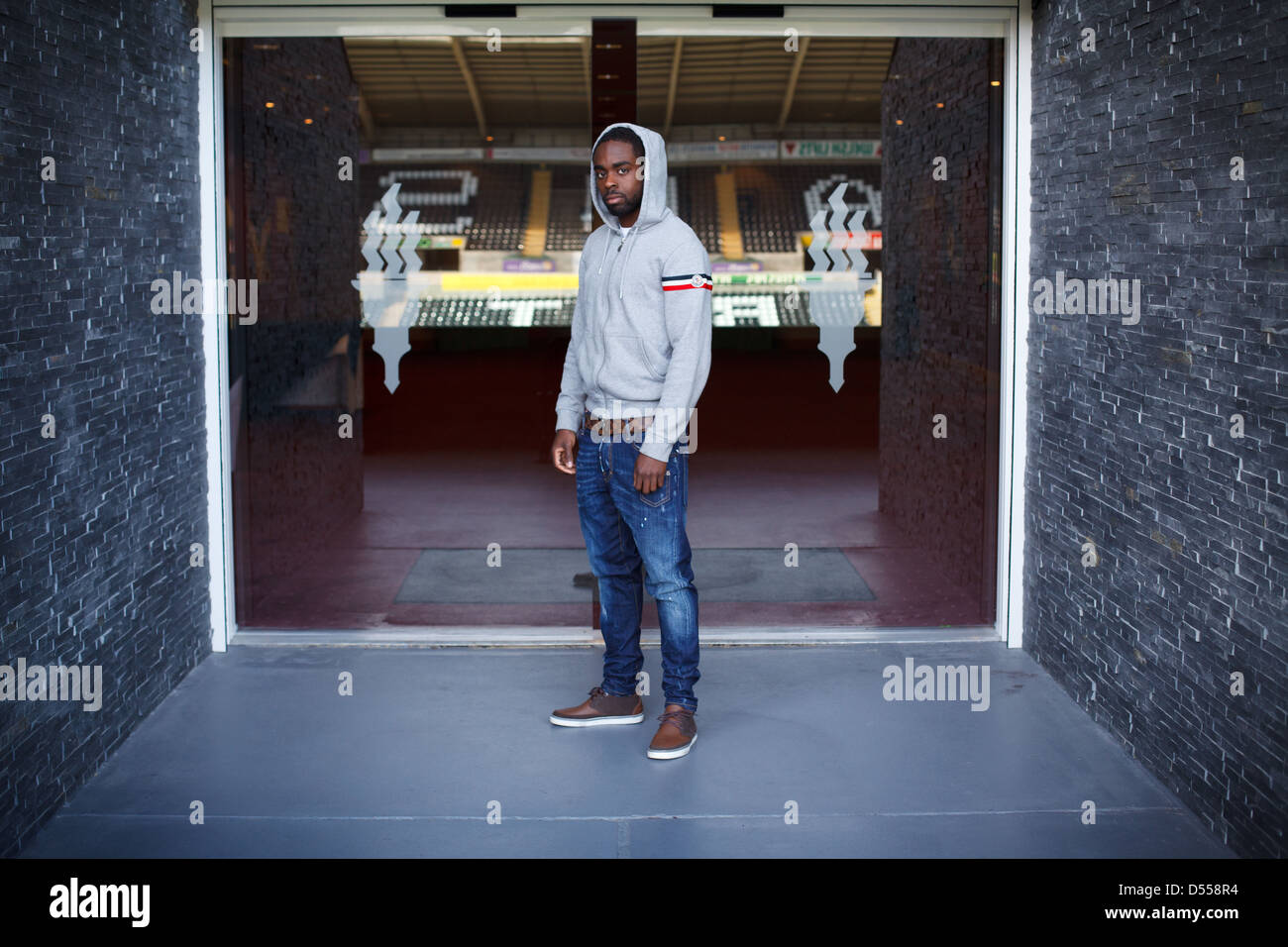 Portrait photographs of Swansea City winger Nathan Dyer, taken at The ...