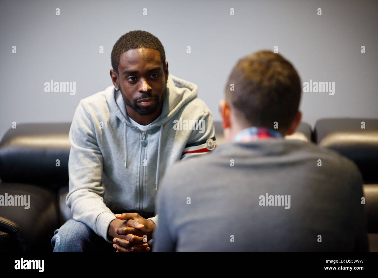 Portrait photographs of Swansea City winger Nathan Dyer, taken at The ...