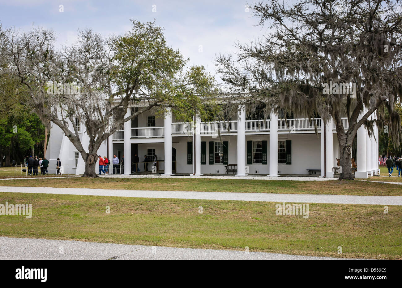 The Gamble Mansion house at Ellenton Florida Stock Photo - Alamy