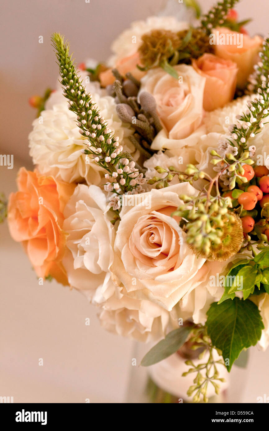 Soft pastel pink rose bouquet Stock Photo - Alamy