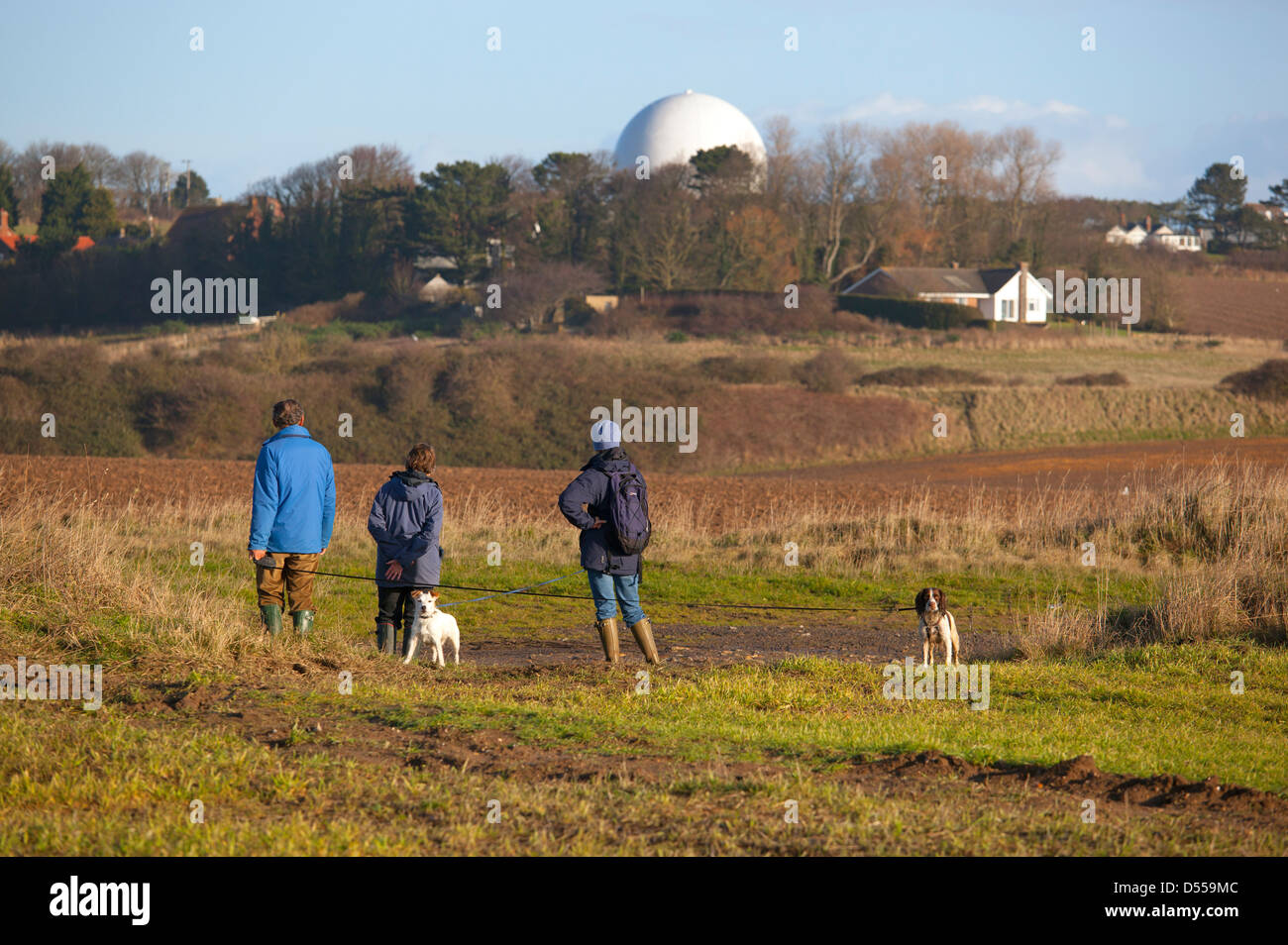 RAF Radar station at Sidestrand in the Norfolk Countryside Stock Photo ...