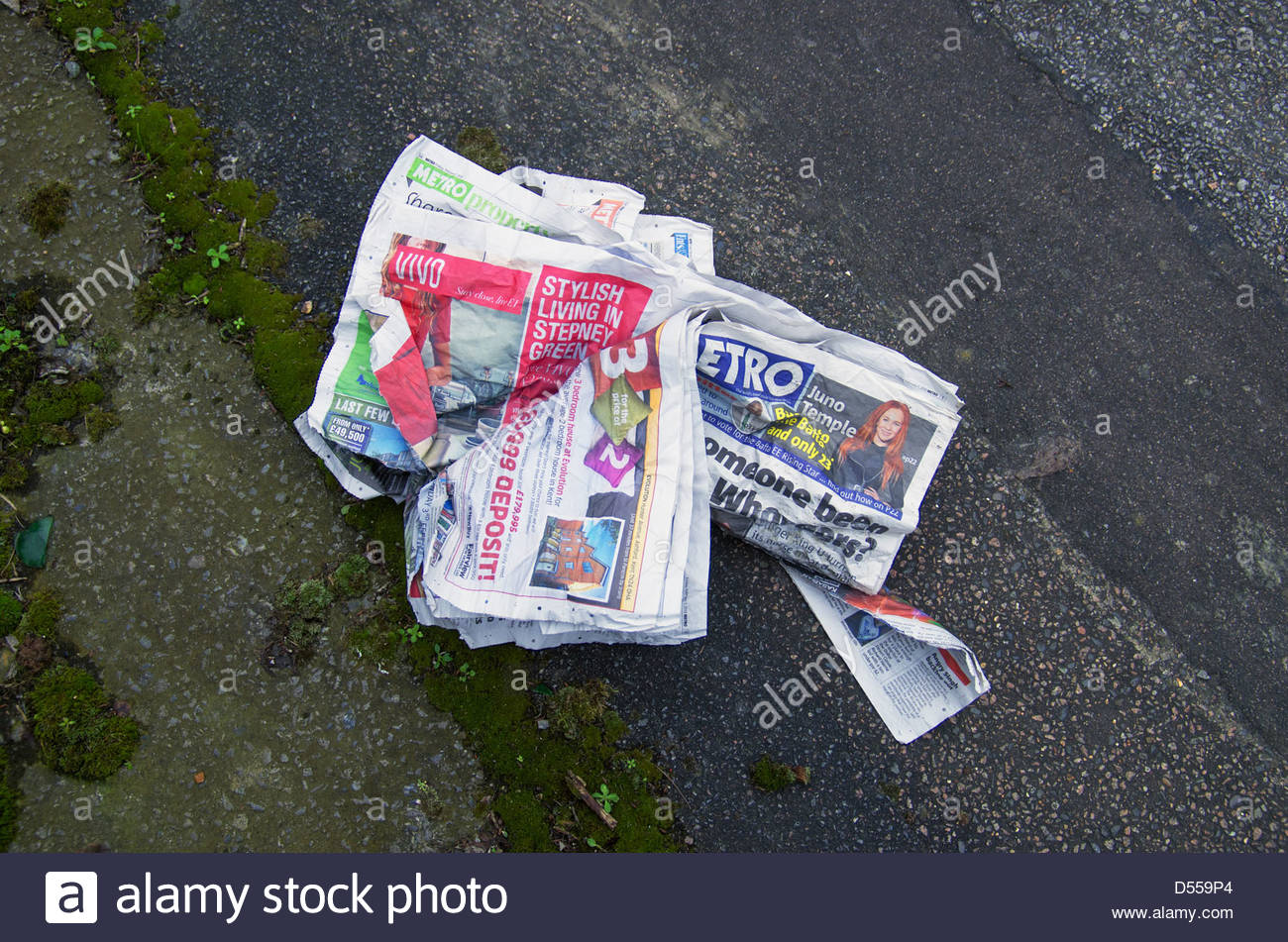 Abandoned Newspaper High Resolution Stock Photography and Images - Alamy