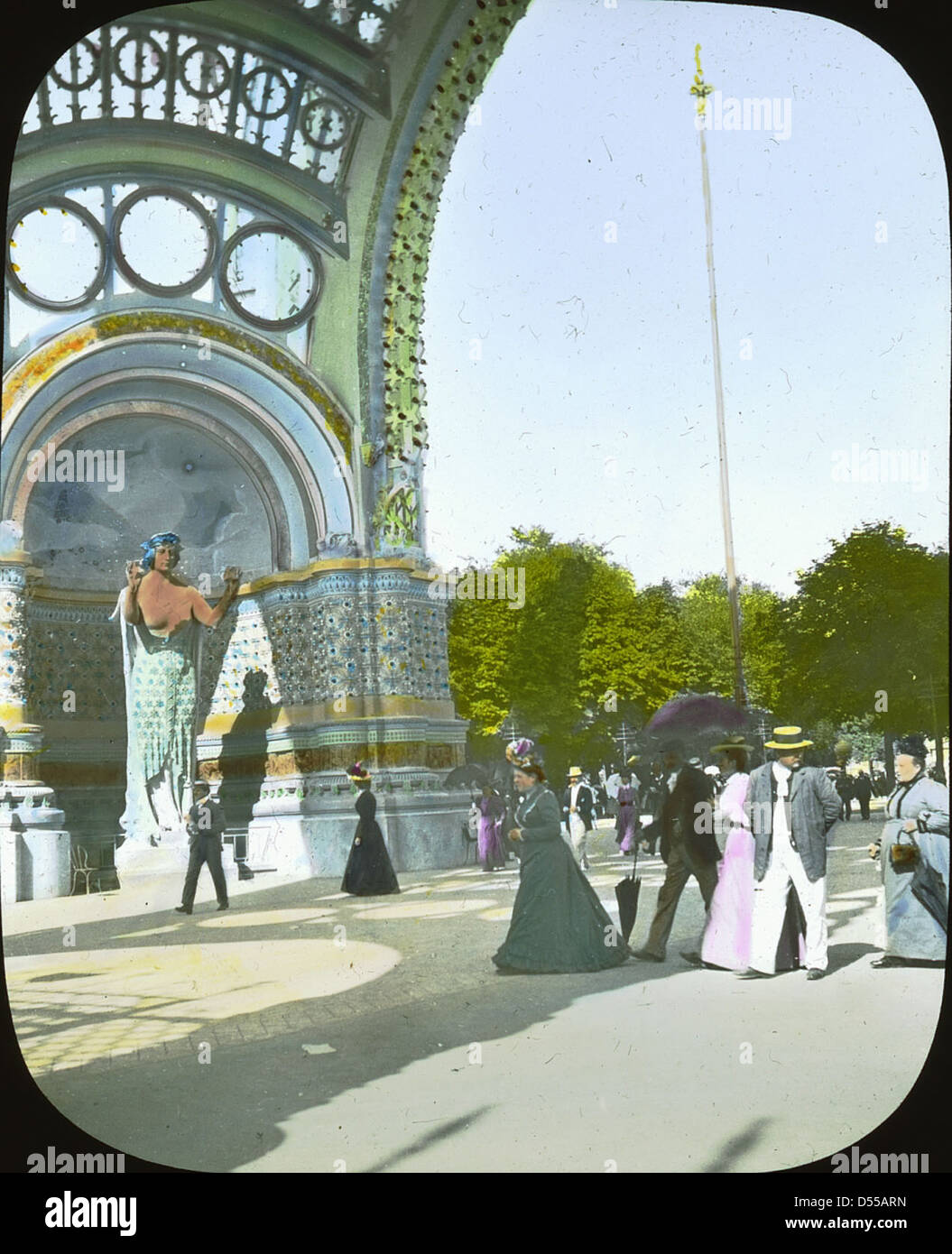 This 1900 image of Place de la Concorde during the Paris Exposition ...
