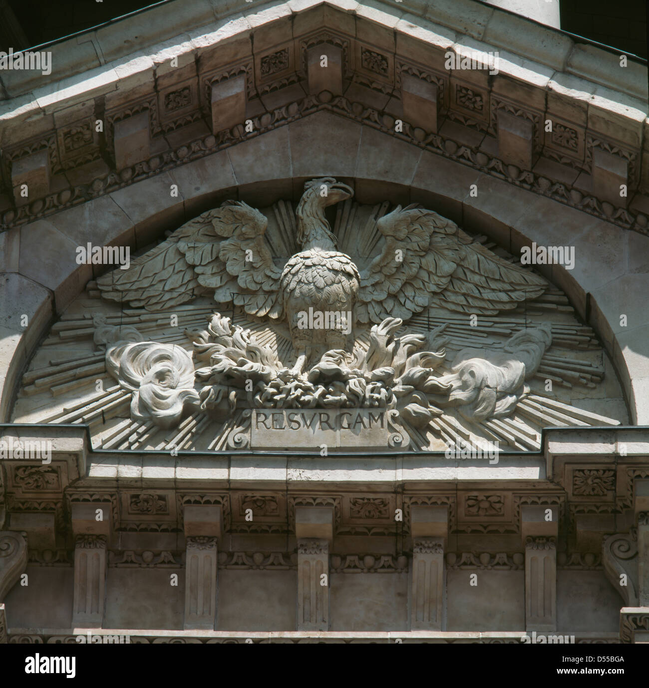 Saint pauls cathedral phoenix resurgam hi-res stock photography and ...