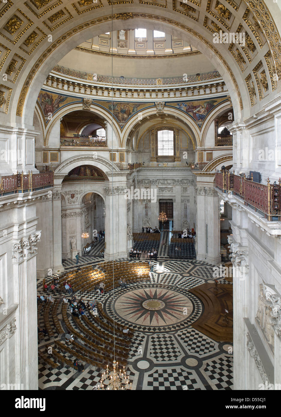Saint Paul's north transept from triforium Stock Photo - Alamy