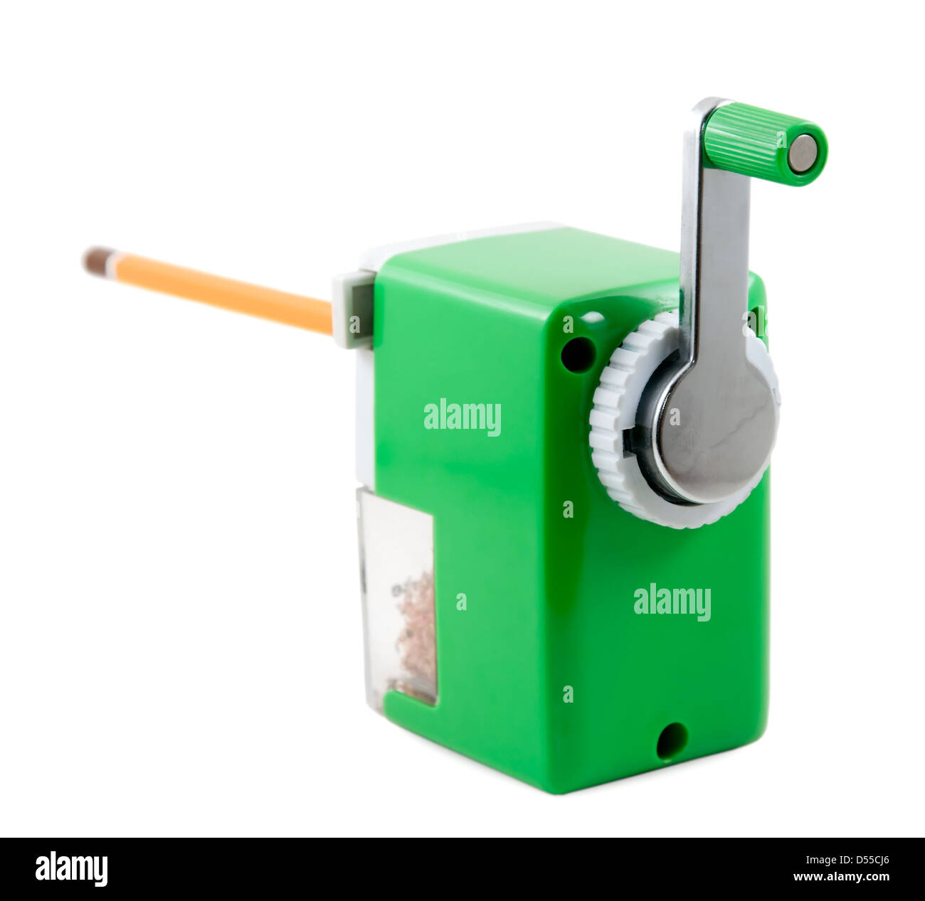 Pencil-sharpener is photographed on the white background Stock Photo ...