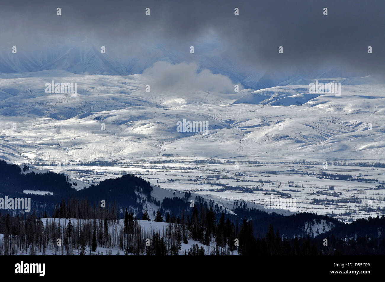 Eastern Oregon's Pine Valley in winter Stock Photo - Alamy