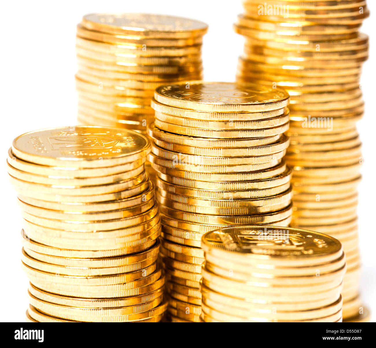 The golden coins close up background Stock Photo - Alamy