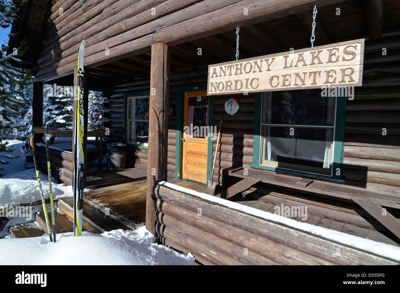Anthony Lakes Nordic Center in Northeast Oregon Stock Photo - Alamy