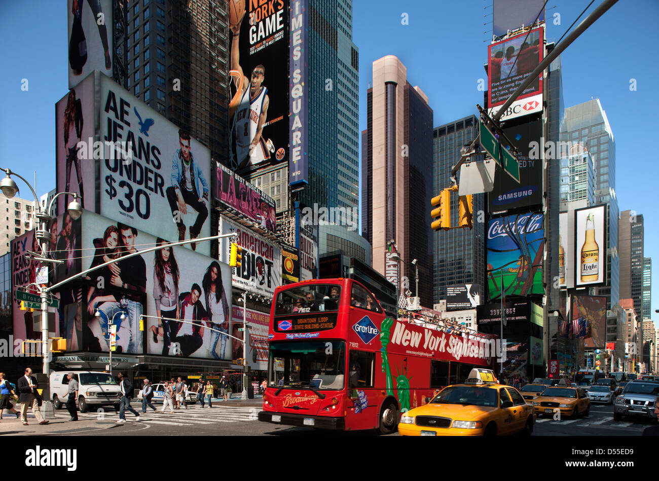 TIMES SQUARE MIDTOWN MANHATTAN NEW YORK CITY USA Stock Photo - Alamy