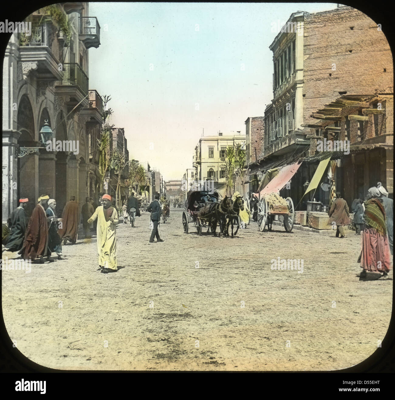 A street scene in Cairo, Egypt, showcasing the everyday life of its ...