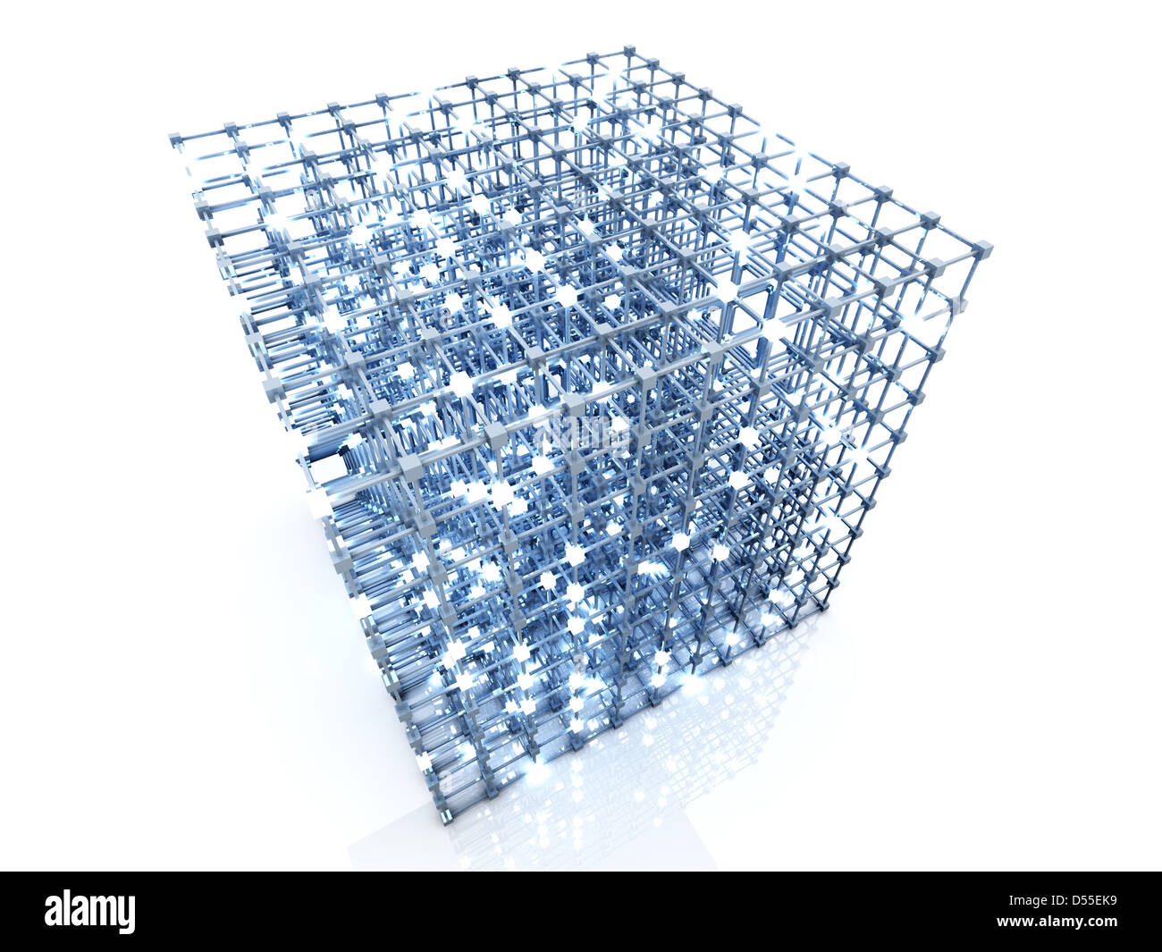 3D rendered Illustration. A glowing grid Stock Photo - Alamy