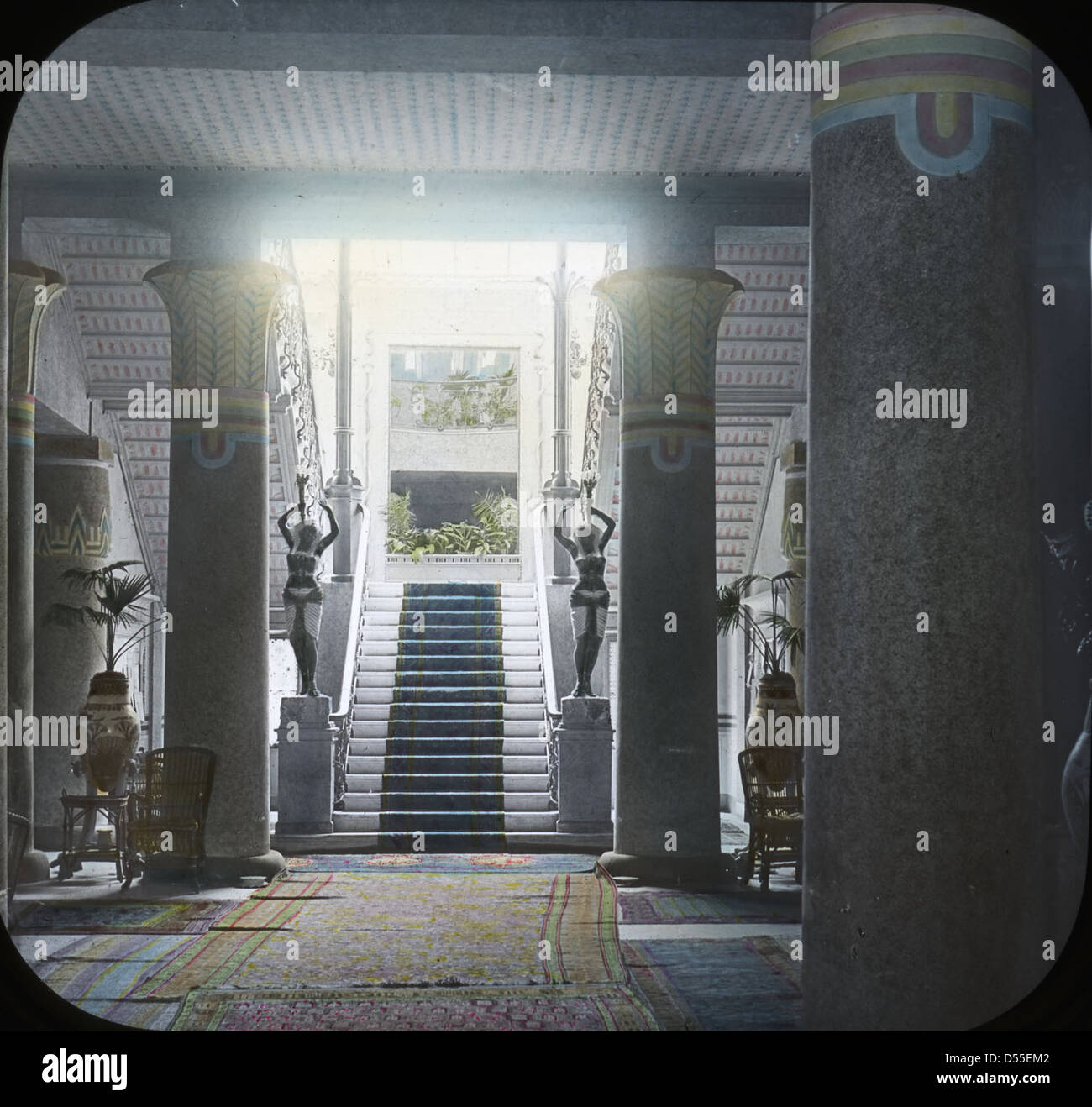 This photograph depicts the Shepherd's Hotel in Cairo, Egypt ...