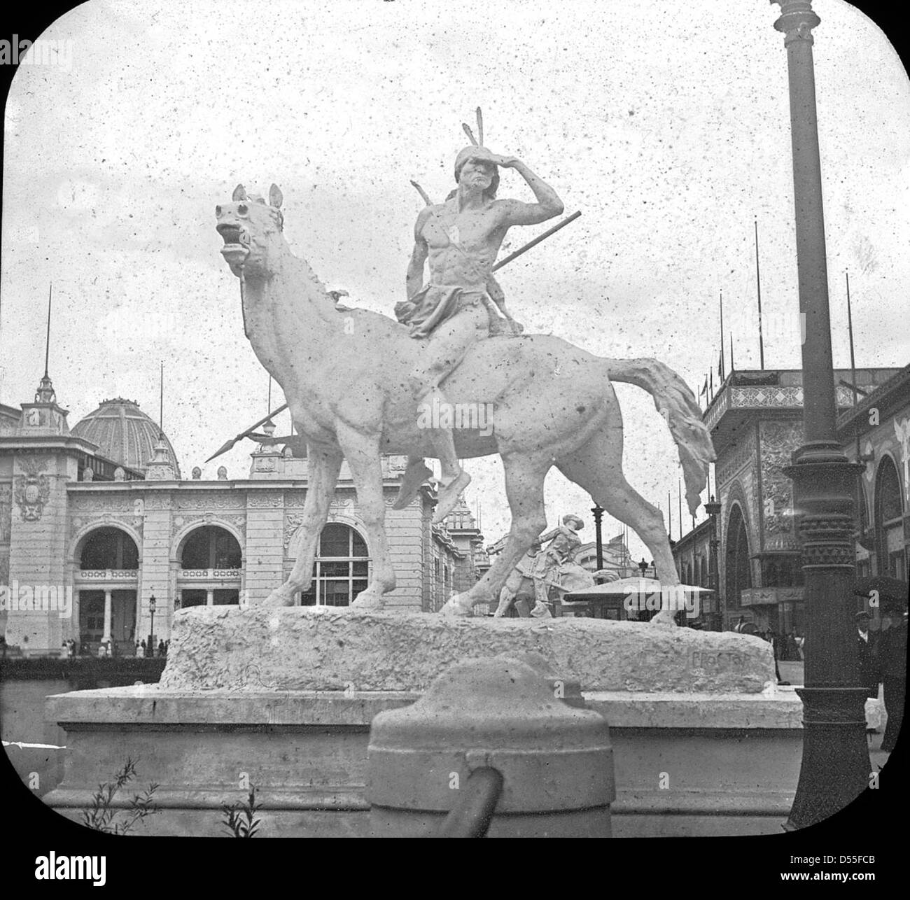 The Transportation Building at the 1893 World's Columbian Exposition in ...