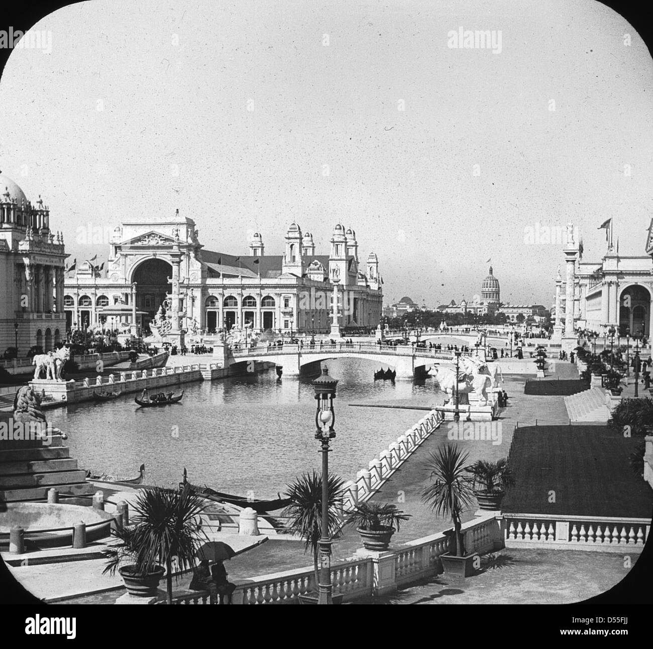 An exterior view of the Electricity Building at the 1893 World's ...