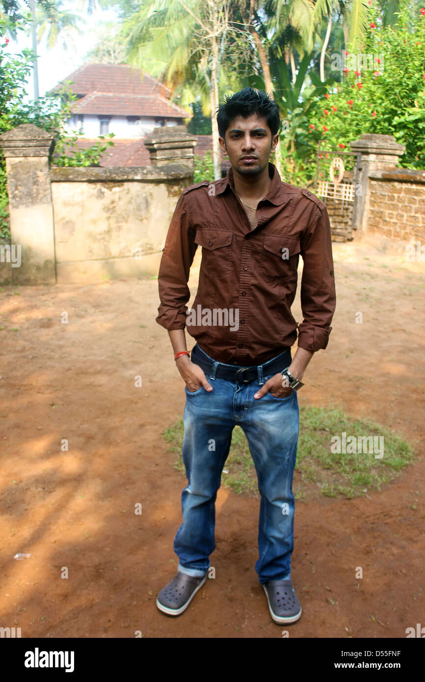 Portrait of a boy looking Stock Photo - Alamy