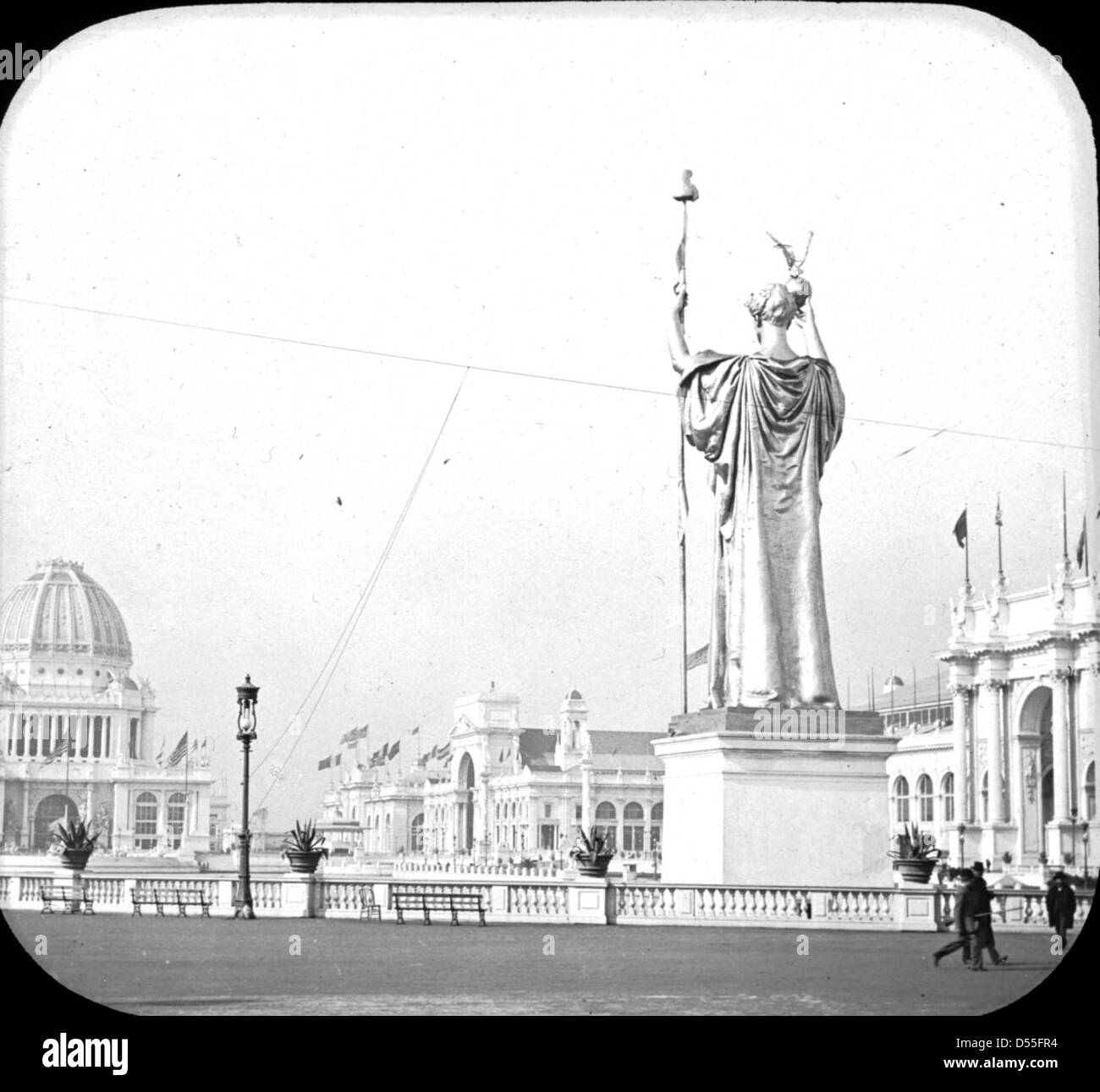 A view of the Court of Honor at the 1893 World's Columbian Exposition ...
