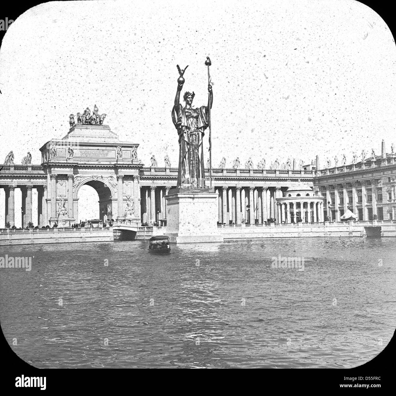 A photograph of the Statue of the Republic at the 1893 World's ...