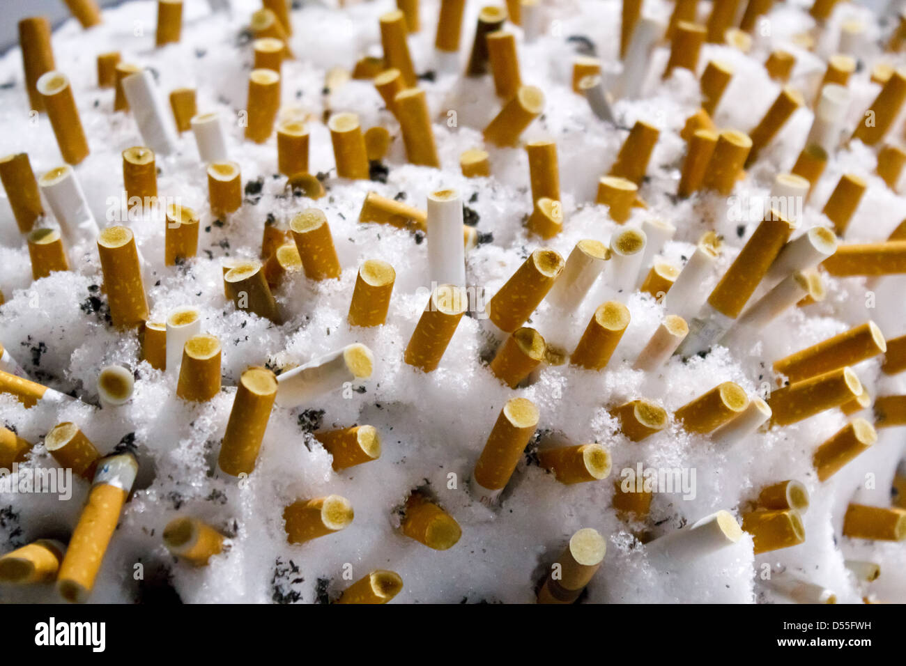 Cigarettes butts in ashtrays hi-res stock photography and images - Alamy