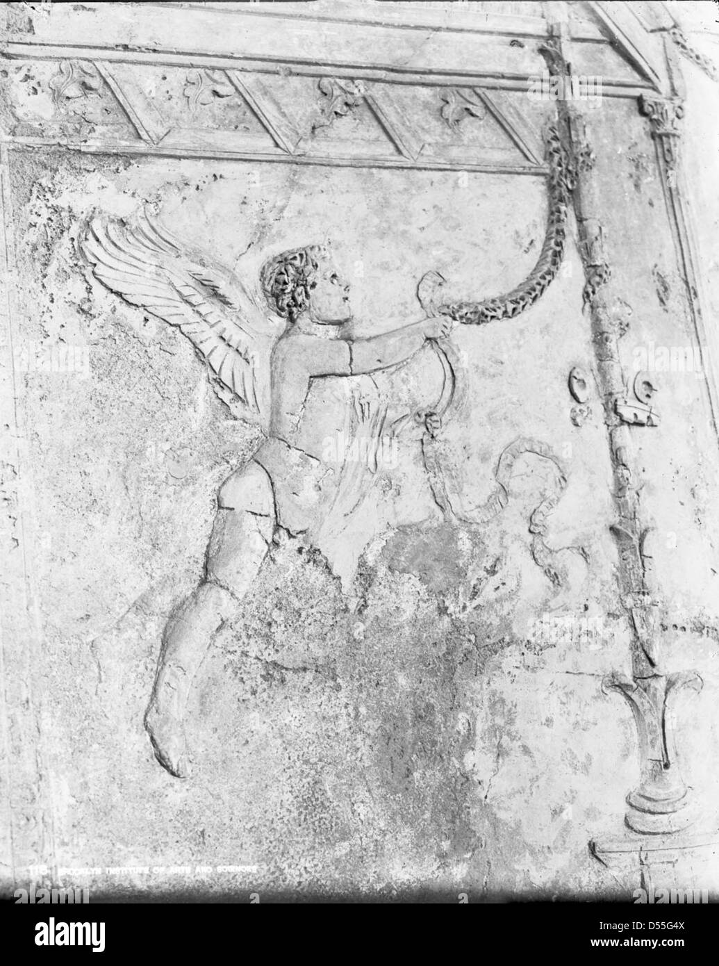 Details of decorative stucco from the Baths of Stabiae, a notable ...