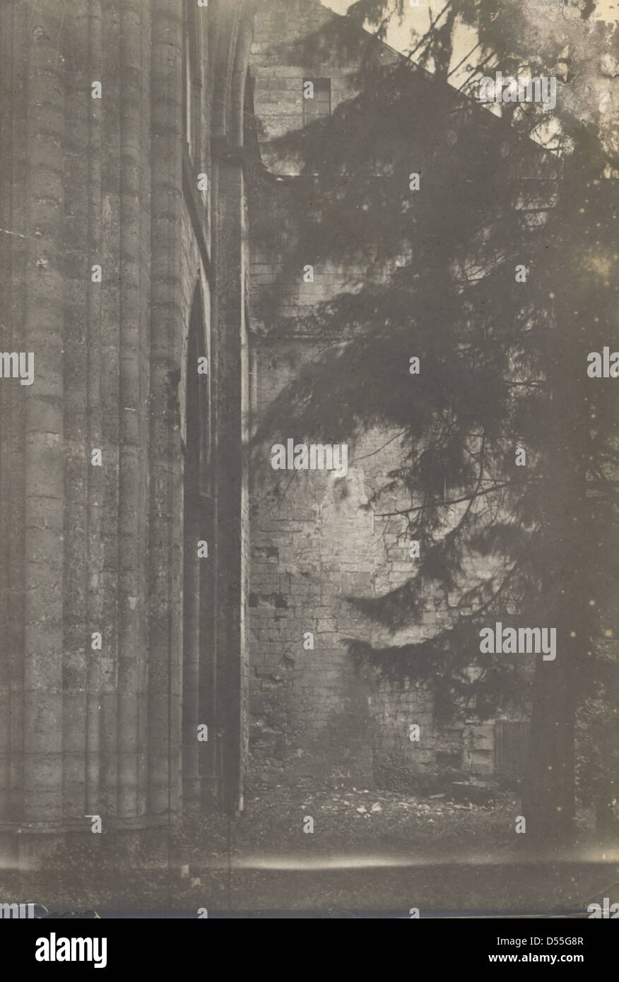 Abbey of Notre Dame (Oise), Chiry-Ourscamp, France, 1910 Stock Photo ...