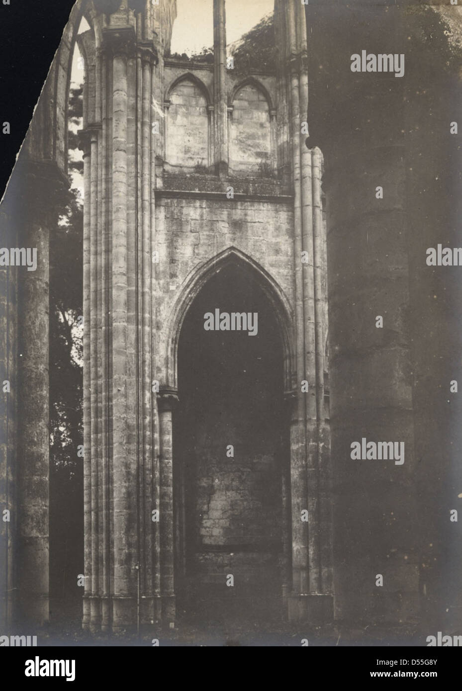 Abbey of Notre Dame (Oise), Chiry-Ourscamp, France, 1910 Stock Photo ...