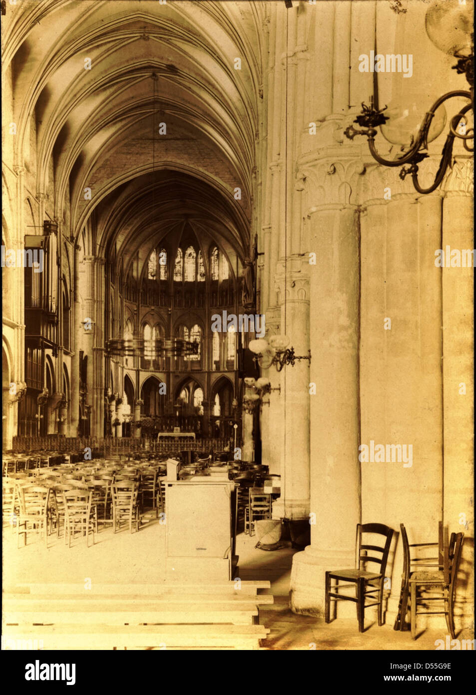 This image shows the St. Remi Basilica in Rheims, France, an example of ...