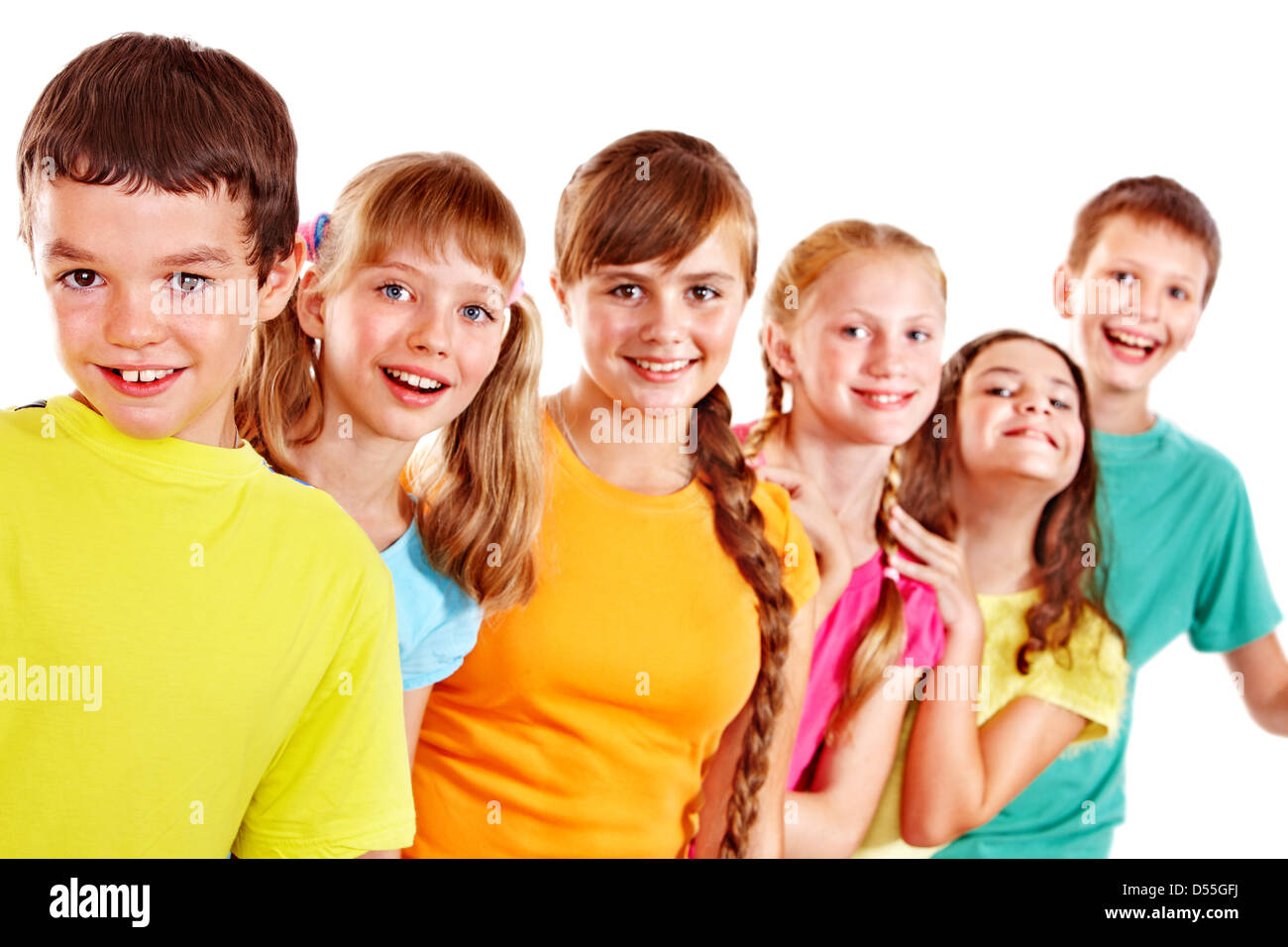 Group of teen people Stock Photo - Alamy