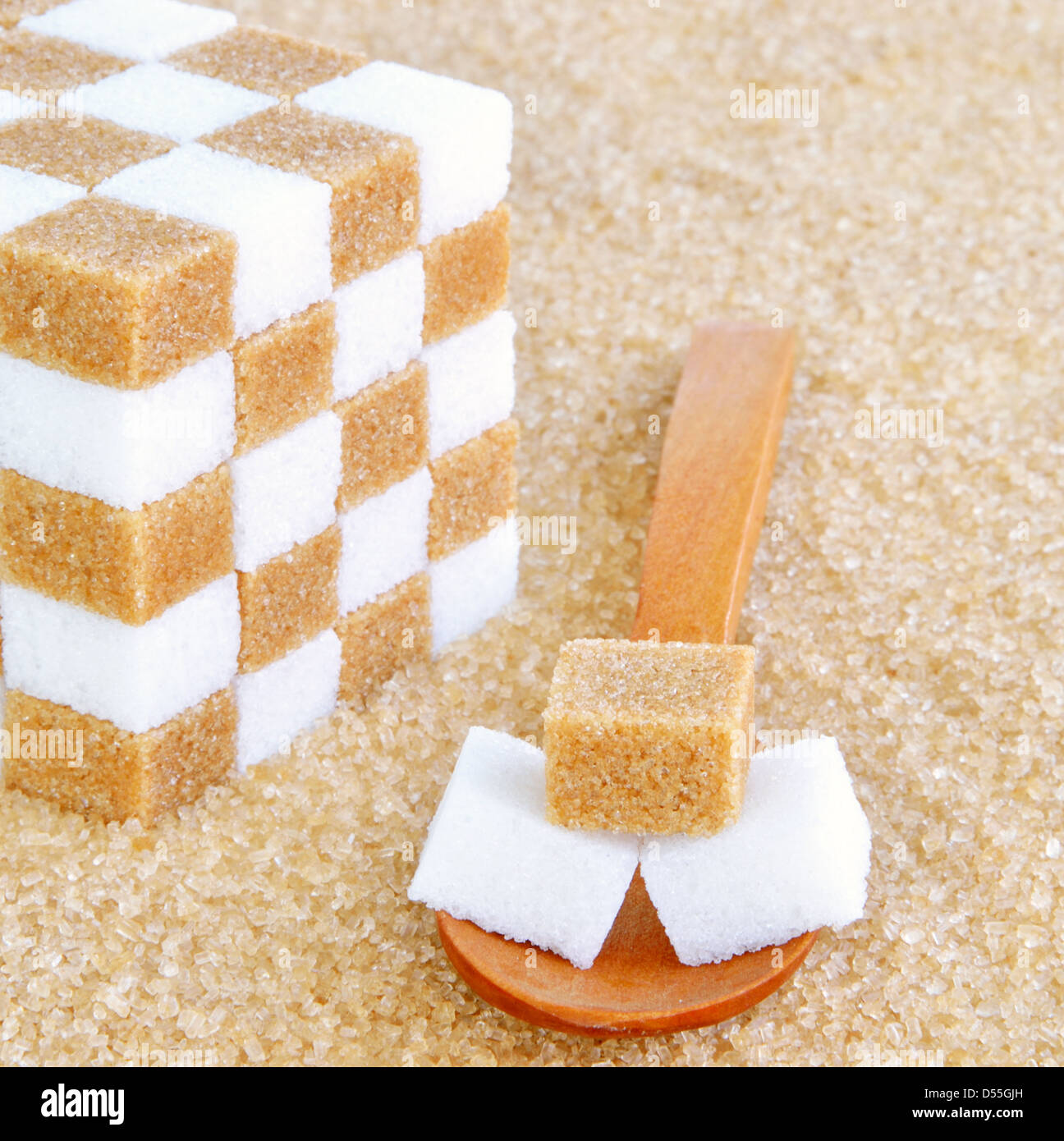 a spoonful of sugar cubes Stock Photo - Alamy