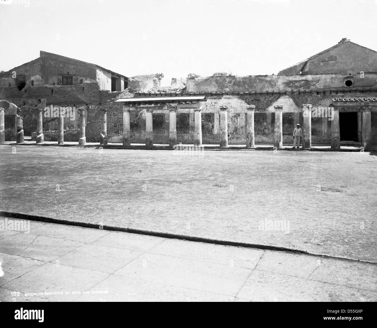 This view from the Baths of Stabiae in Pompeii offers a glimpse into ...