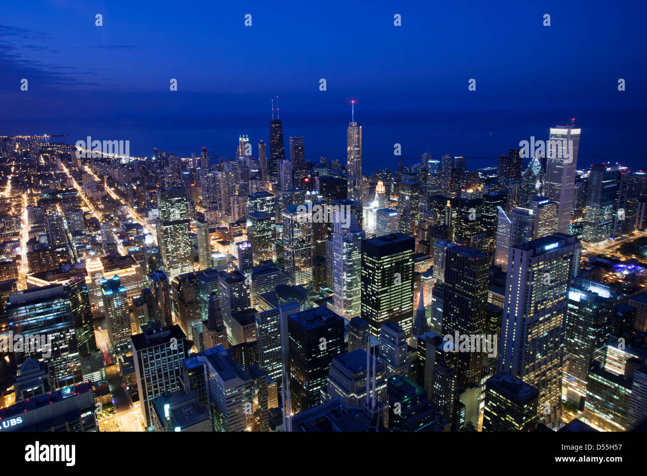 DOWNTOWN LOOP SKYLINE CHICAGO ILLINOIS USA Stock Photo - Alamy