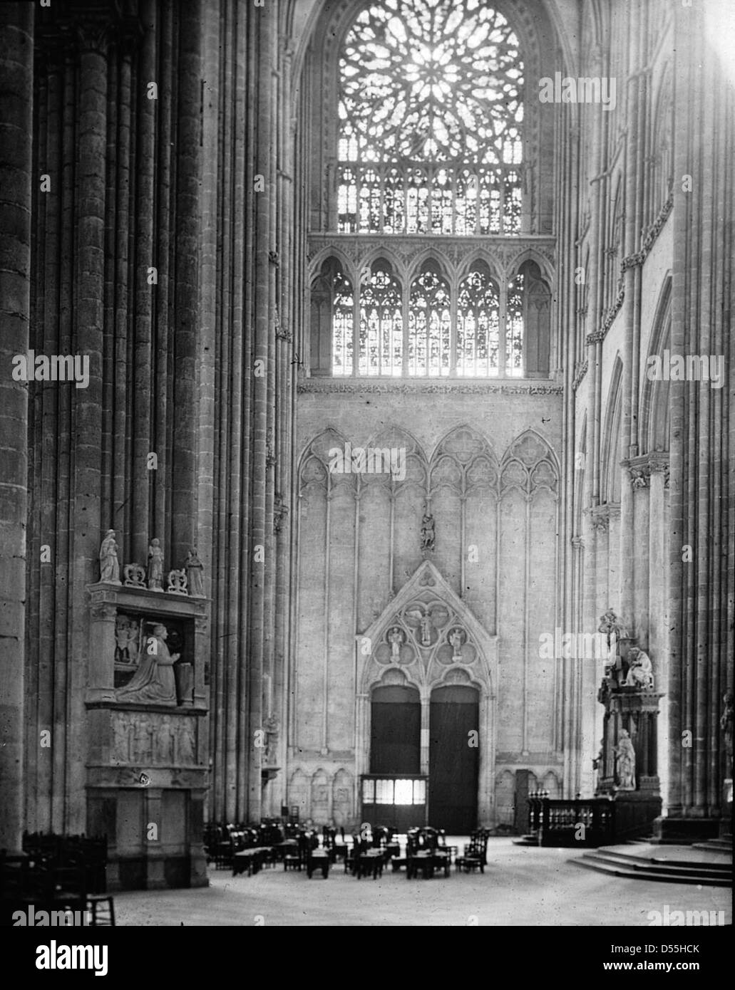 The Cathedral of Amiens in France, captured in 1903, is a masterpiece ...
