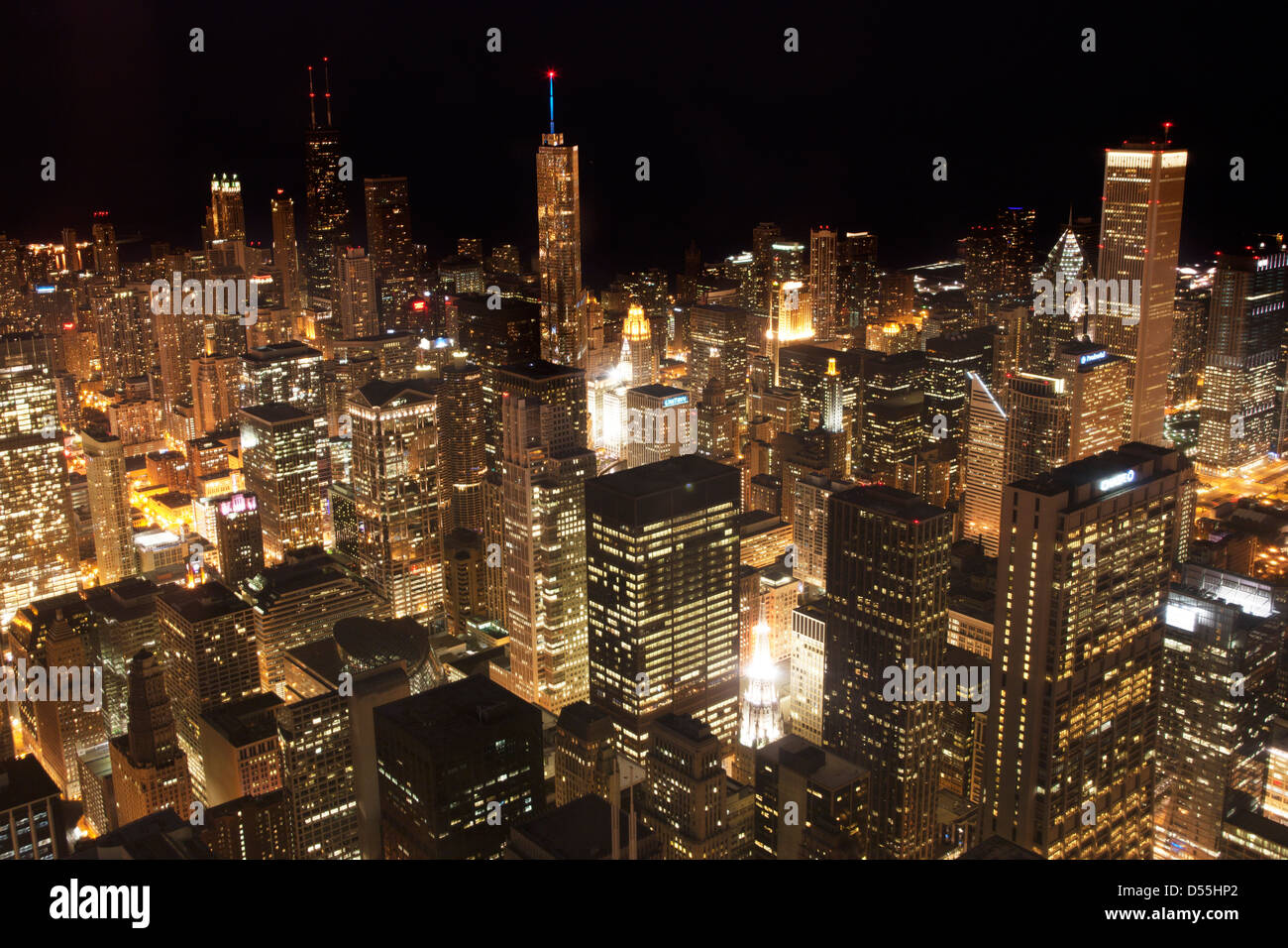 DOWNTOWN LOOP SKYLINE CHICAGO ILLINOIS USA Stock Photo - Alamy