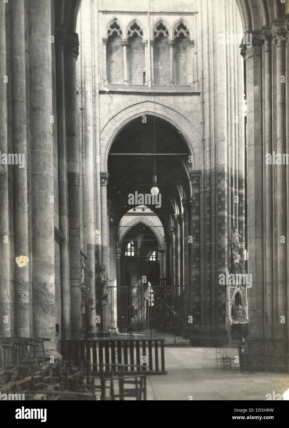 A photograph from 1903 of the Church of St. Quentin in St. Quentin ...