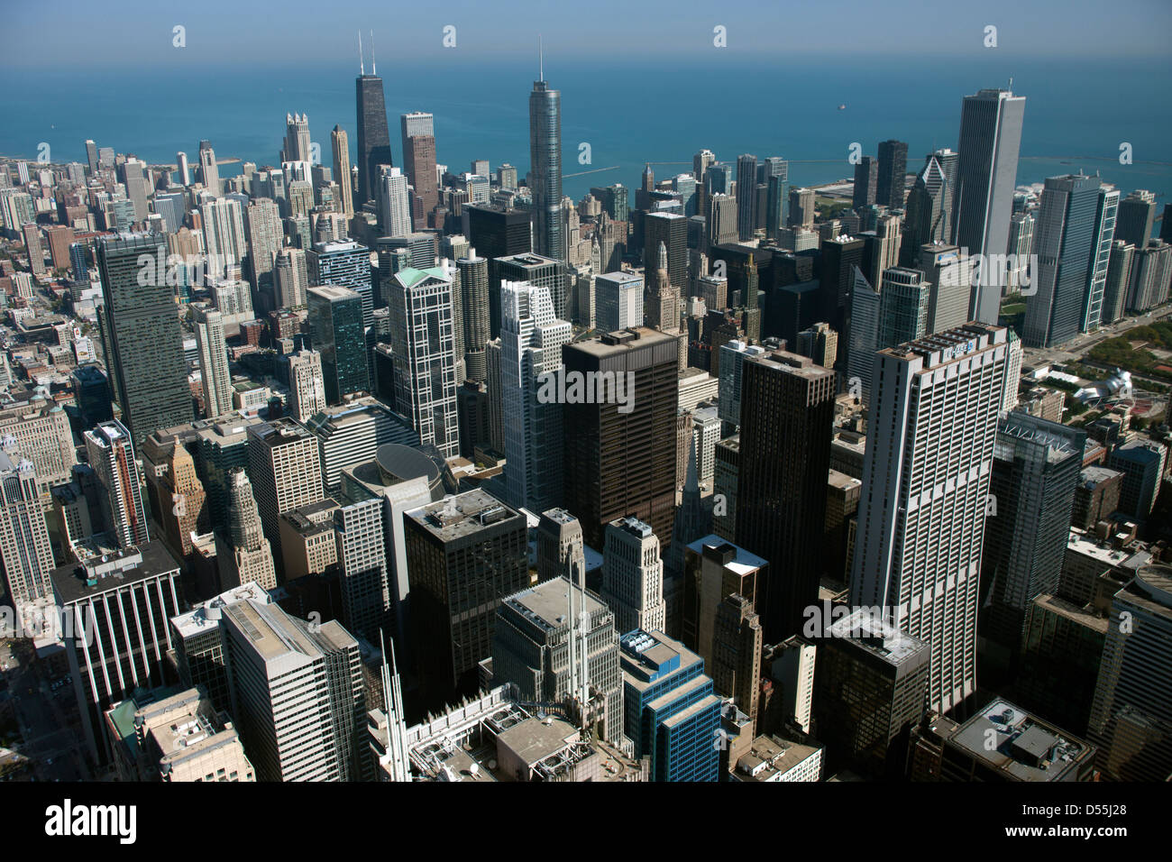 DOWNTOWN LOOP SKYLINE CHICAGO ILLINOIS USA Stock Photo - Alamy
