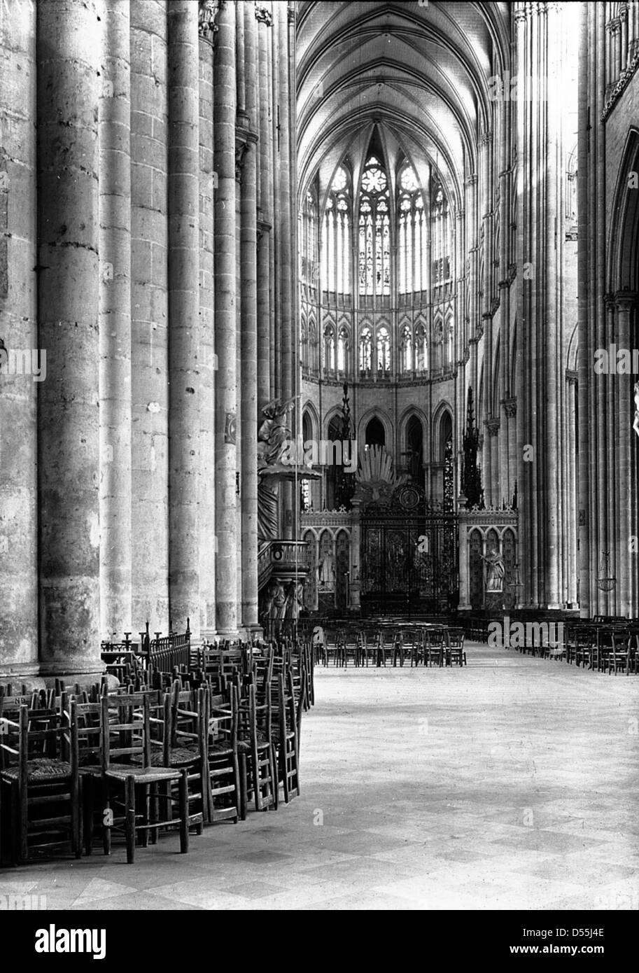 The Cathedral of Amiens in France, captured in 1907. This Gothic ...