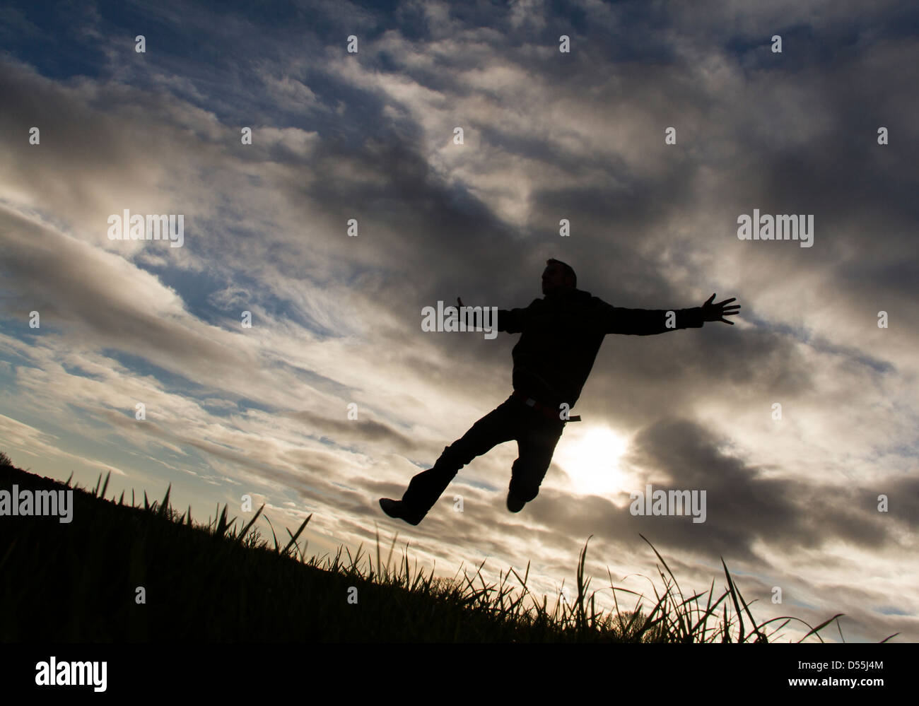 Man jump exercise hi-res stock photography and images - Alamy