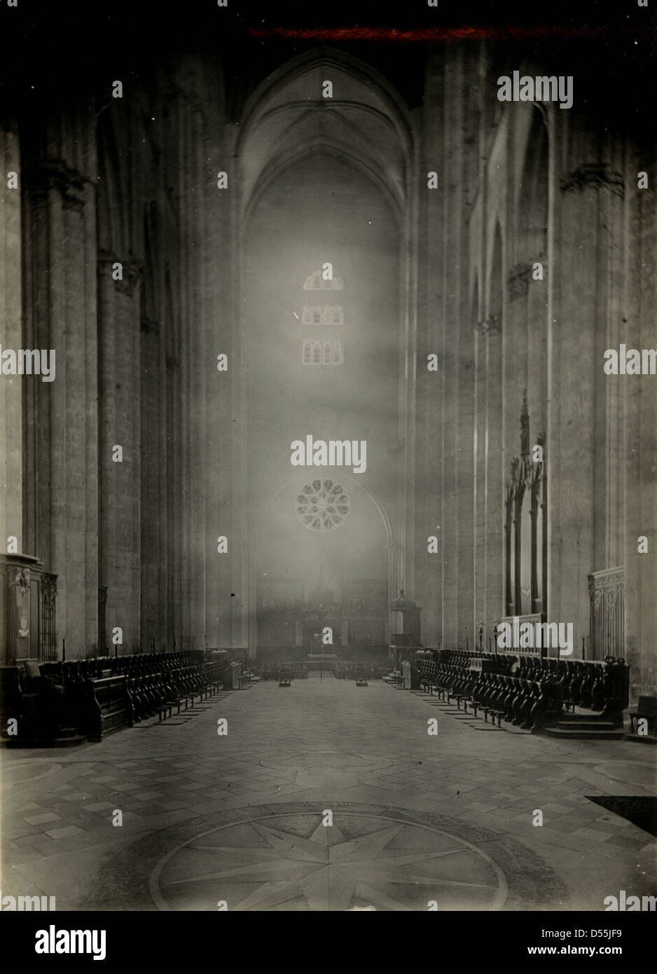 The Church of St. Quentin in St. Quentin, France, is depicted in this ...