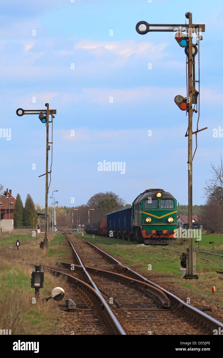Freight train railway hi-res stock photography and images - Alamy