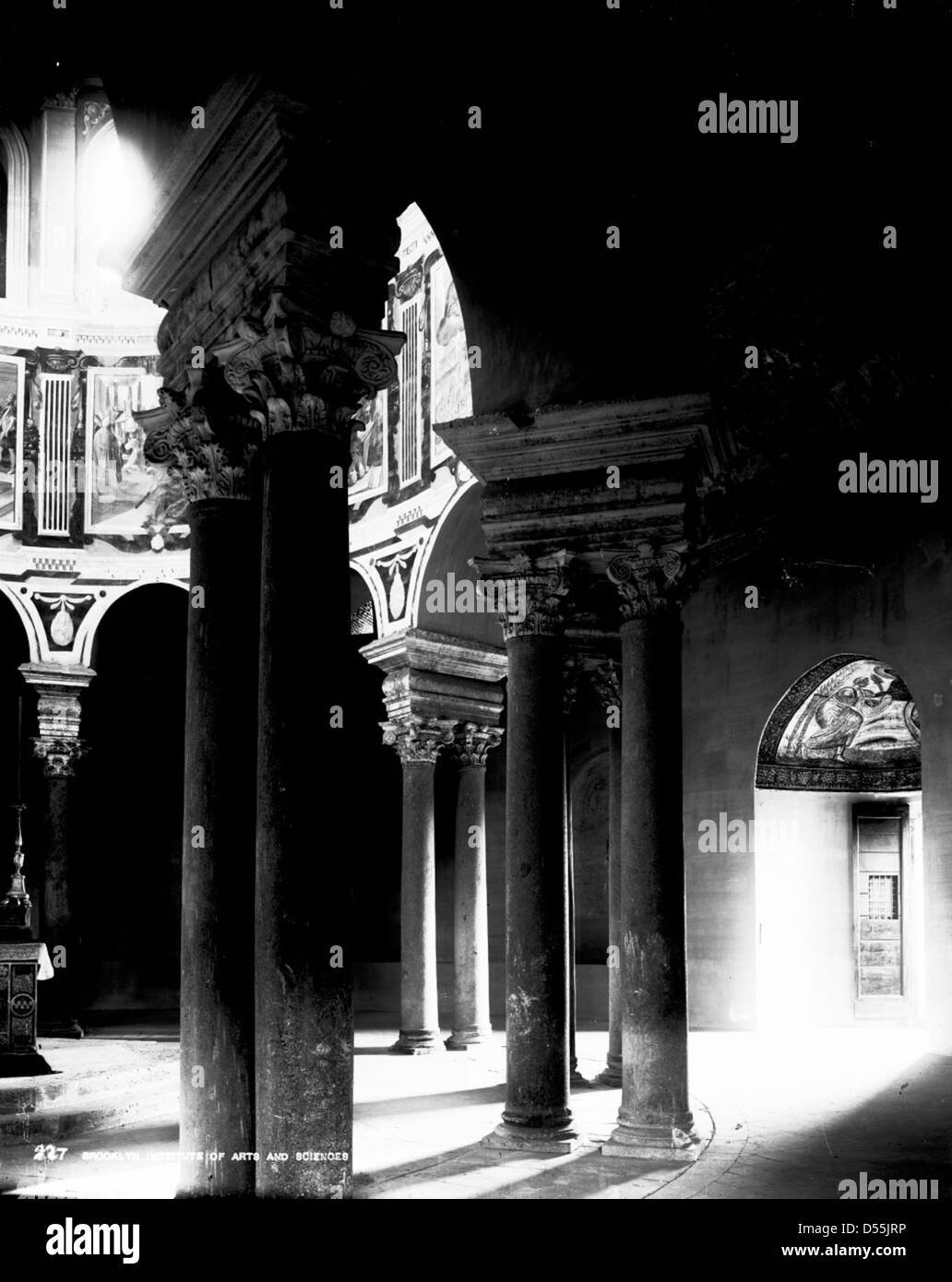 This image features the Church of S. Costanza in Rome, Italy, a ...